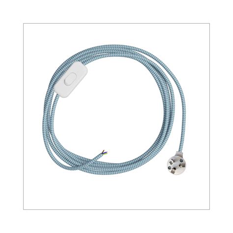 Table Light Wiring For 2 Core Cable With Plug Black