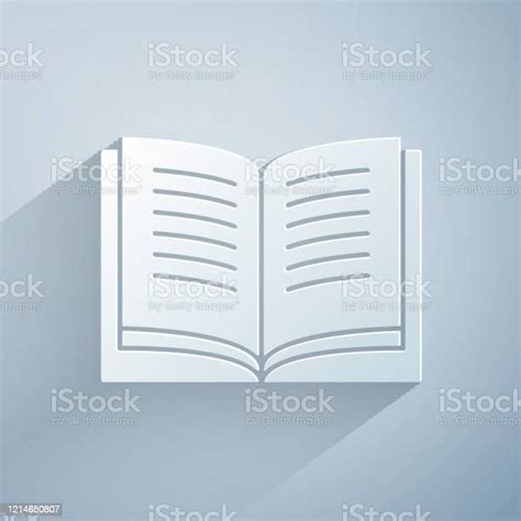 종이 잘라 회색 배경에 격리 된 책 아이콘을 엽니 다 종이 아트 스타일입니다 벡터 일러스트레이션 0명에 대한 스톡 벡터 아트 및 기타 이미지 Istock