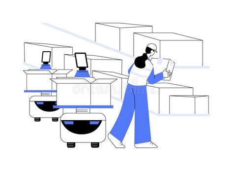 Picking Robots Abstract Concept Vector Illustration Stock Vector Illustration Of Design