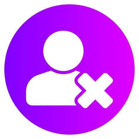 Delete Account Free Icon