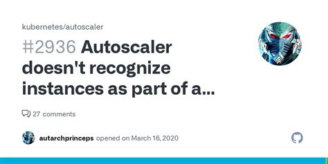 Autoscaler Doesn T Recognize Instances As Part Of A Node Group Issue Kubernetes