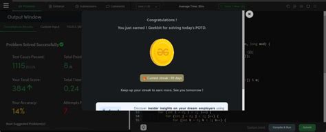 Anubha Chouhan On Linkedin Gfg Potd