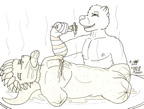 Rule 34 2011 Amputee Anthro Bear Cutlery Digital Drawing Artwork Digital Media Artwork