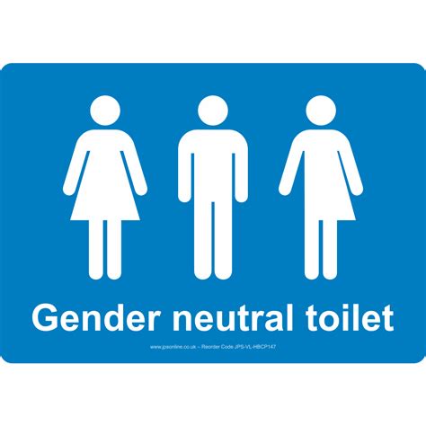 Gender Neutral Toilet Sign Jps Online Ltd