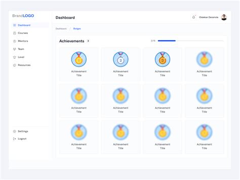 Gamification Dashboard By Olalekan Daramola On Dribbble