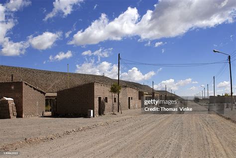 Deserted Road In The Workingclass Housing Estate In The Andes San