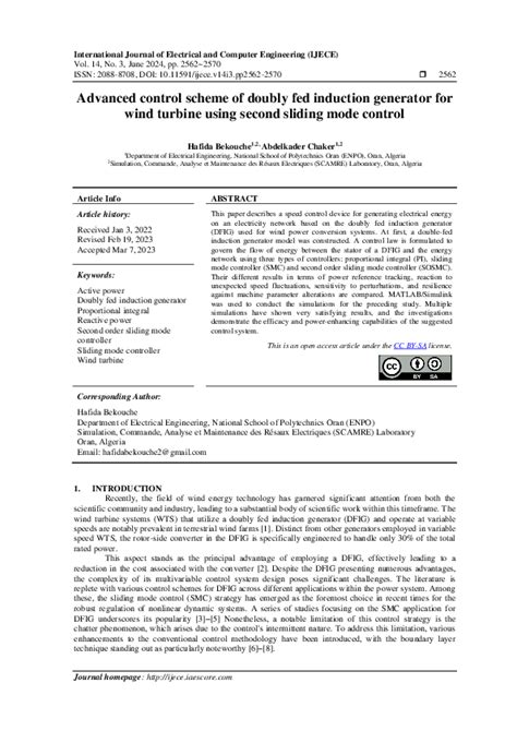 Pdf Advanced Control Scheme Of Doubly Fed Induction Generator For