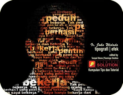 Tutorial Cara Membuat Efek Tipografi Pada Wajah Di Photoshop Flamingo