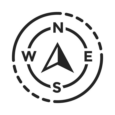 Arrow Compass Icon Geographical Icon Direction Design Elements Navigate Destination Through