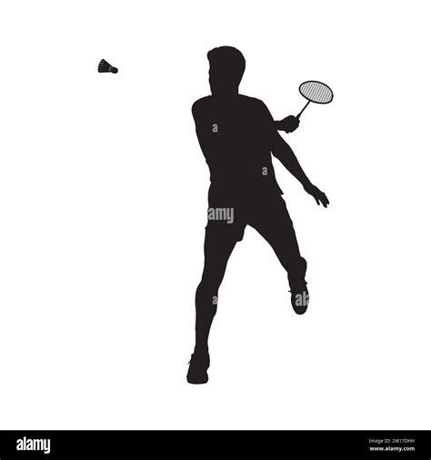 Vector Illustration Of Badminton Player Stock Vector Image And Art Alamy