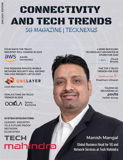 Manish Mangal On Linkedin Its A Privilege To Be Featured In Tecknexus 5g Magazine And