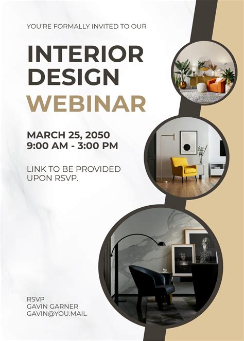 Free Creative Webinar Seminar Invitation Template To Edit Online