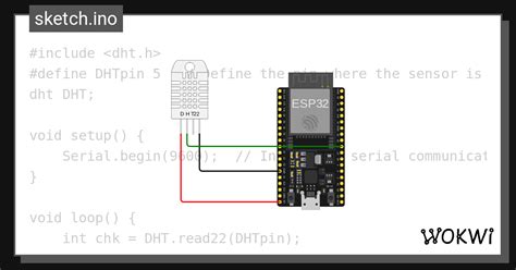Dhthumditiytemparature Wokwi Esp32 Stm32 Arduino Simulator