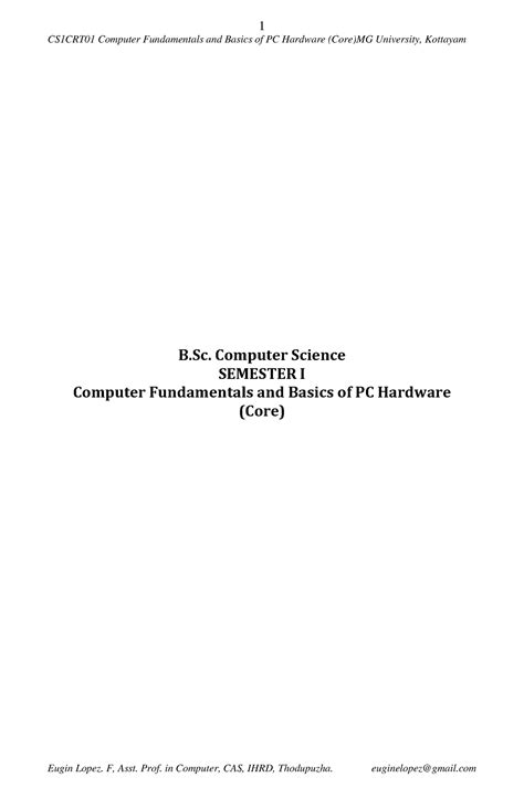 Module 1 Introduction To Computers Generations Of Computer I V Classification Of
