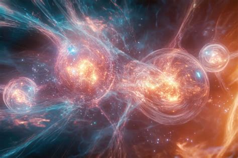 Abstract Quantum Entanglement Visualization Stock Illustration Illustration Of Colorful