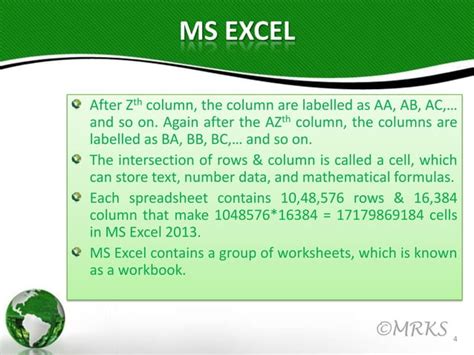 advances in ms excel ppsx computing technology and computing