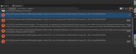 Problem With Entities And Jobs Unity Engine Unity Discussions