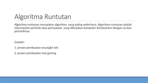 Membuat Flow Chart Struktur Runtunan Dengan Flowgorithm Ppt