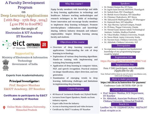 Dr Abhishek Thakur On Linkedin Deeplearning Facultydevelopment Ai Chitkarauniversity