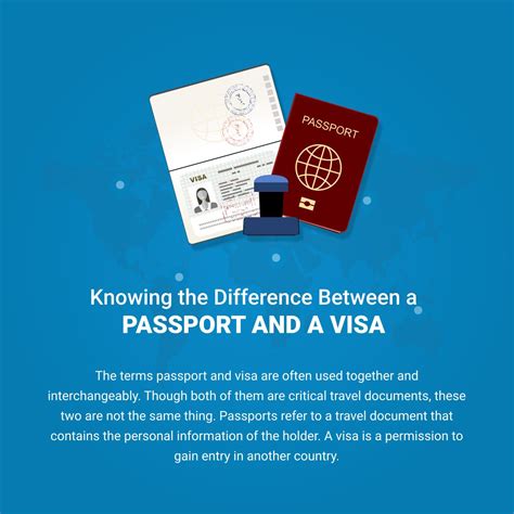 Knowing The Difference Between A Passport And A Visa Visa Passport