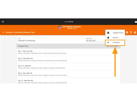 How To Un Pause A Paused Program Coachmeplus Help