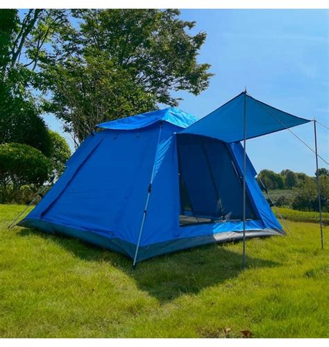 Poco Divo 블루 인스턴트 캠핑 텐트 234 인용 자동 돔 팝업 방풍 가족 여행 캠프 배낭여행 티몬