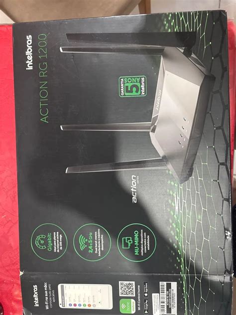 Roteador Intelbras Action Rg 1200 Gigabit Dual Band E Mu Mimo Conectividade E Dispositivos