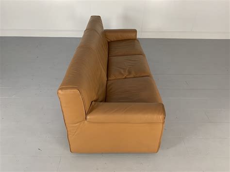 Cassina Sofa And 2 Armchair Suite In Tan Brown Leather Lord Browns Furniture