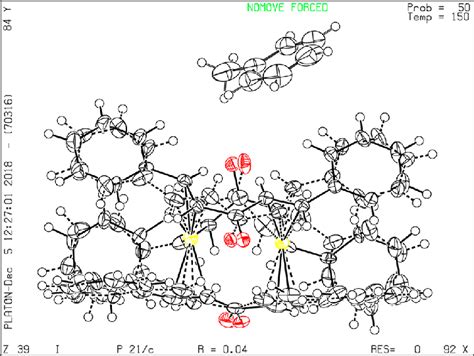X Ray Structure Of The Pd 2 Dba 3 ·toluene Adduct 4 50 Disorder Download Scientific