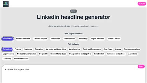 Imagetoprompts Linkedin Headline Generator Bestofai
