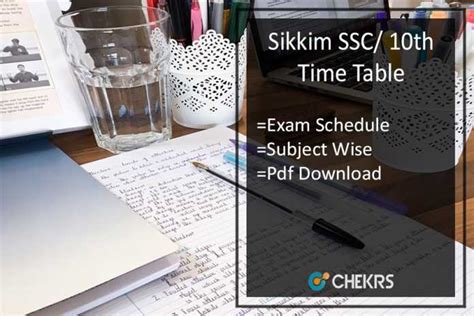 Sikkim Ssc Time Table 2024 Sikkim Board 10th Exam Date Sheet