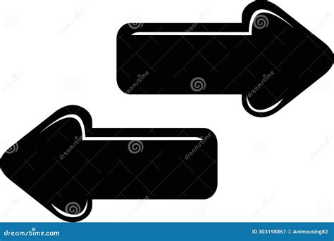 vector illustration arrows icon pointing left and right side stock vector illustration of