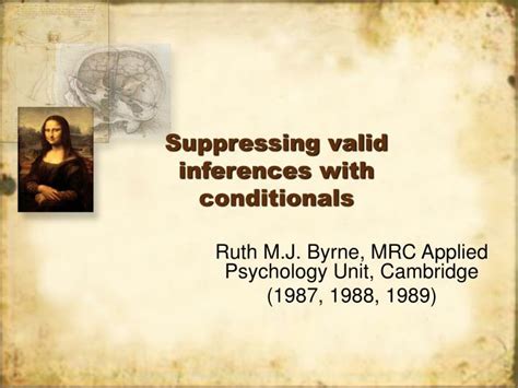 Ppt Suppressing Valid Inferences With Conditionals Powerpoint Presentation Id1302689
