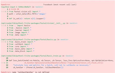 Nameerror Name Callbackhandler Is Not Defined Part 1 2020 Fastai Course Forums