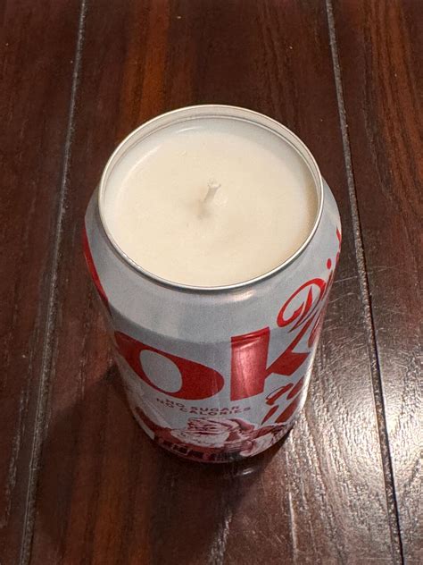 Holiday Diet Coke Scented Soy Wax Candle Hand Poured Diet Coke Custom
