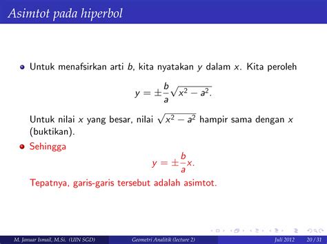 Geomtri Analitik Lecture 2 Ppt