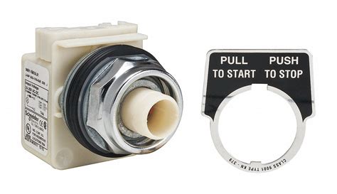 SCHNEIDER ELECTRIC 30 Mm Mounting Size Metallic Mushroom Head Push Button 45C524