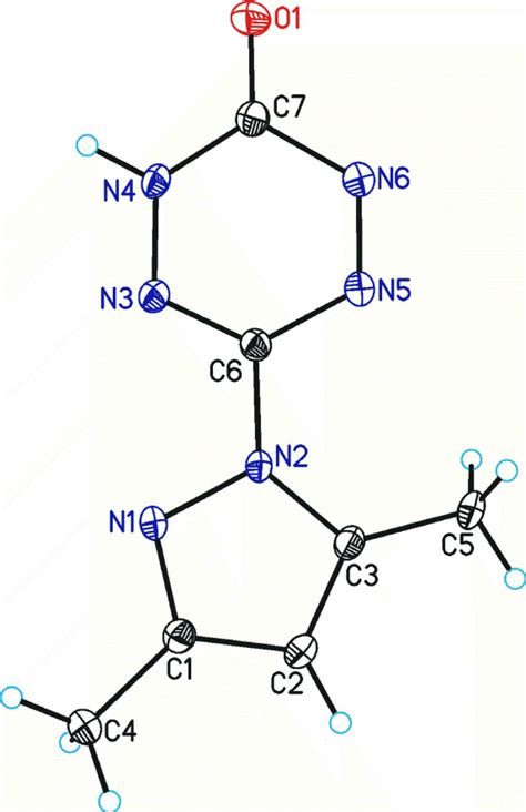 General View Of The Structure Of The Title Compound With The Atomic Download Scientific Diagram