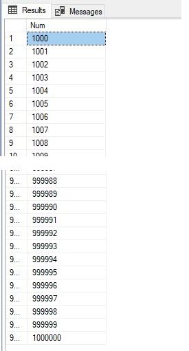 New For Sql Server 2022 Use Generateseries To Generate A Series Of Numbers Between Two Values