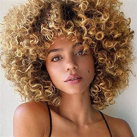 Black To Blonde Ombre Curly Hair