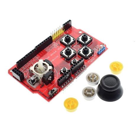 joystick control 6 pulsadores 1 suiche 2 ejes shield arduino robot