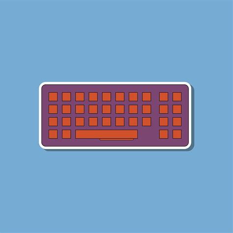 paper sticker on background of computer keyboard vector eps ai uidownload