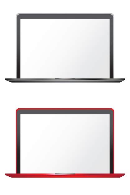 Premium Vector Vector Isolated Mockup Of Digital Laptop Device