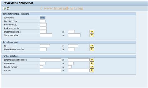 FF 6 SAP Tcode Display Electronic Bank Statement