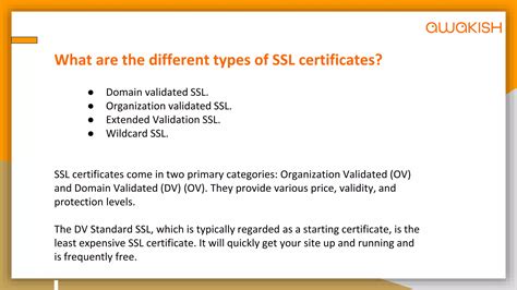 Types Of Ssl Certificates For Every Business Need Pptx