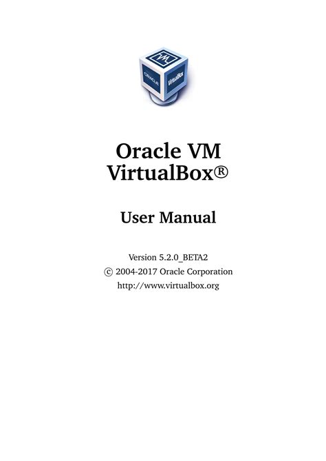 Oracle VM VirtualBox User Manual Manualzz