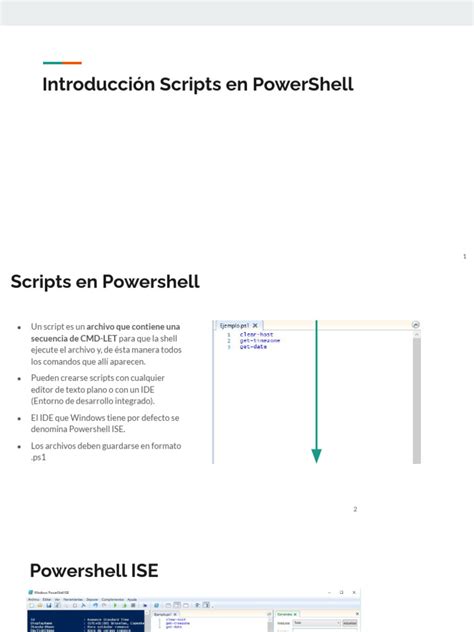 Introducción Scripts En Powershell Pdf