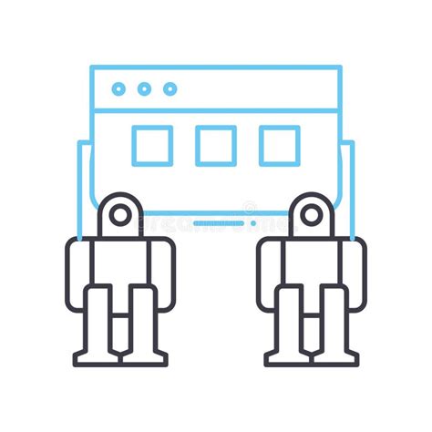 Prototype Line Icons Signs Vector Set Linear Concept Outline Illustration Stock Vector