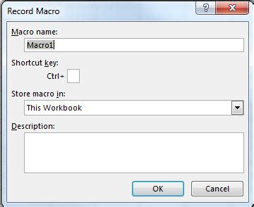 Excel Vba Tutorial How To Record A Macro