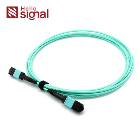 MPO Female To MPO Female OM Mm LSZH Fibers MPO Patch Cord Custom Meters